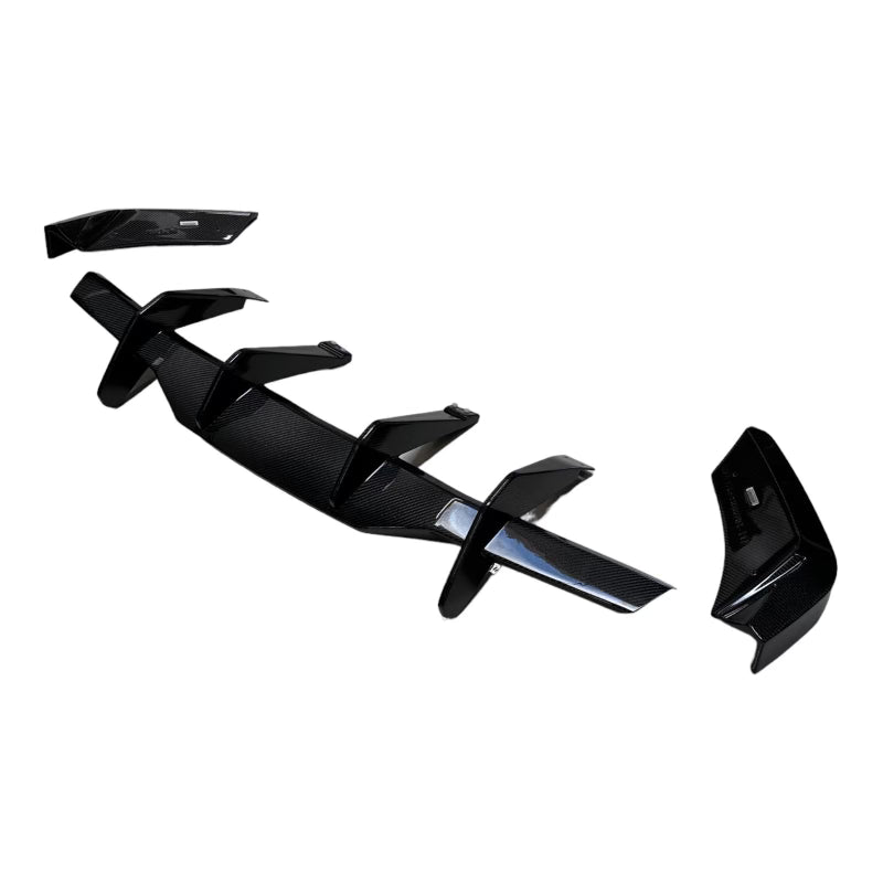 Shop Pure Perf Carbon Fiber Aero Rear Diffuser w/Splitter for C8 ...